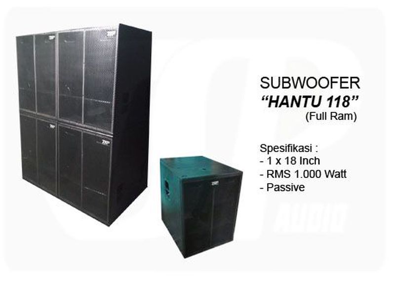 TSP - HANTU 118 - SUBWOOFER - Full Ram (BOX + Komponen)