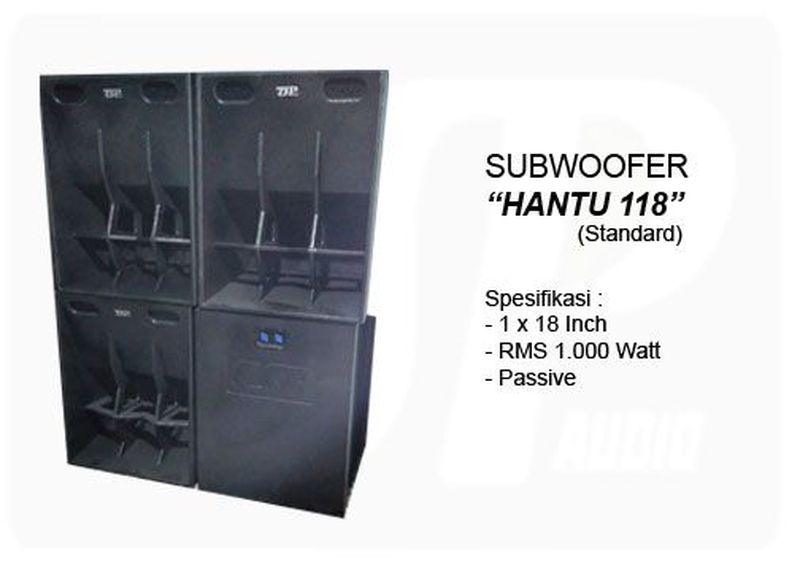 TSP - HANTU 118 - SUBWOOFER - STANDARD (BOX + Komponen)