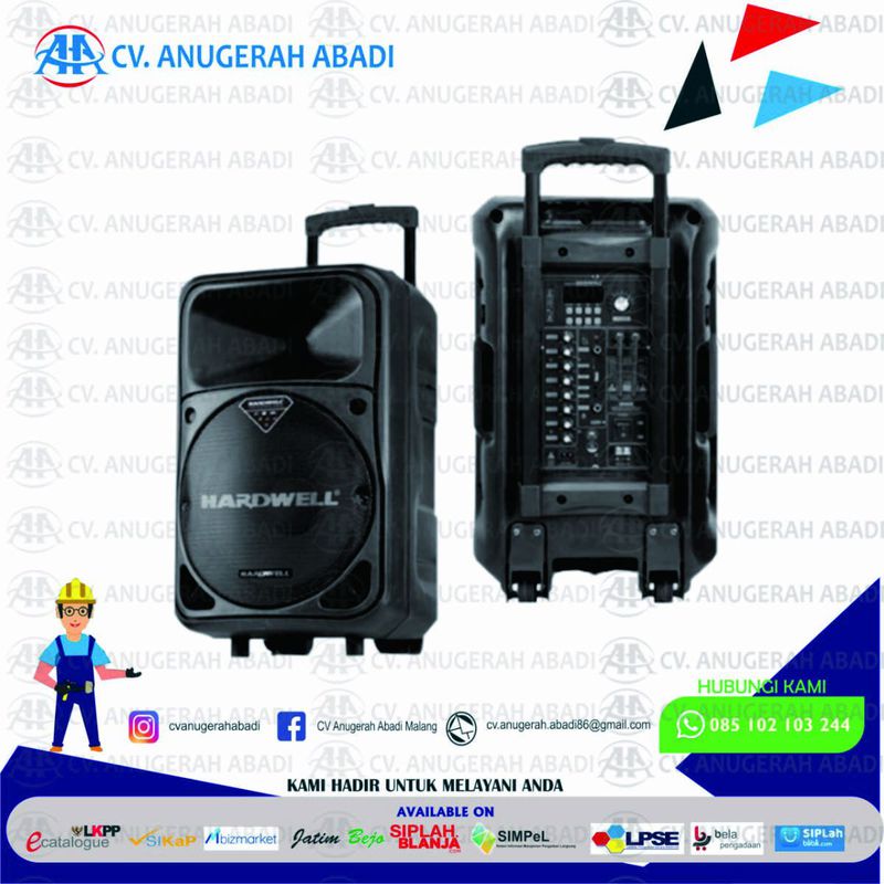 SPEAKER PORTABLE HARDWELL POWERFULL 15 PRO