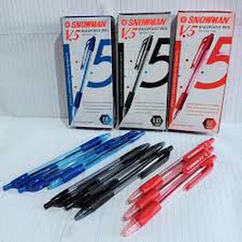 Ballpoint Snowman V5 - Hitam