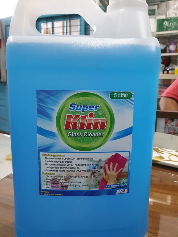 Chemical,Sabun Cair Super Klin Glass Cleaner 5 Liter