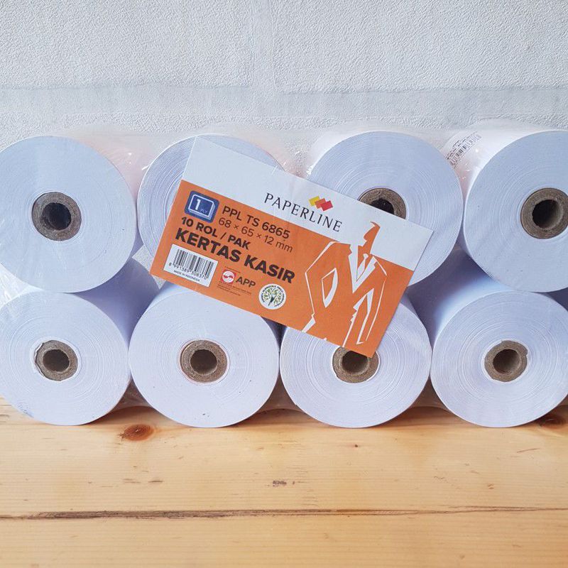 Telstruk/Kertas Struk Kasir 1 Ply - 68x65 Paperline