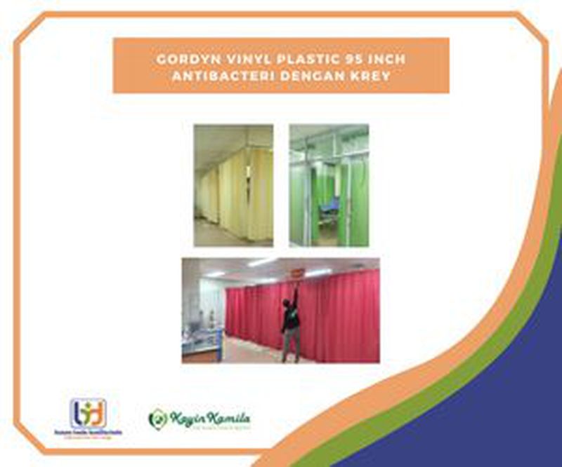 Gordyn Vinyl Plastic 95 dengan Rails