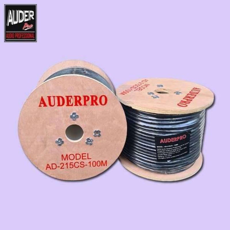 Kabel Speaker AUDERPRO AD-215CS-100M (Panjang 100 Meter)