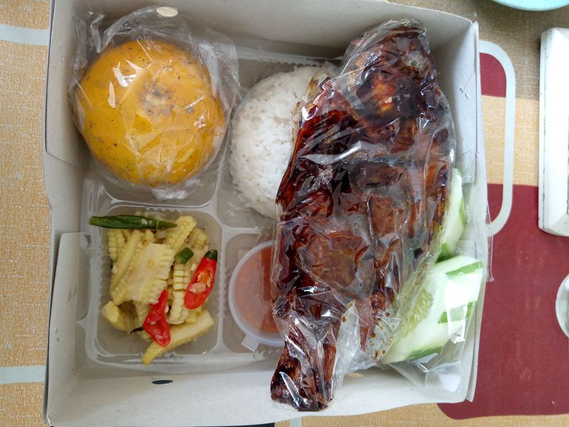 Paket Nasi Box Ikan Bakar