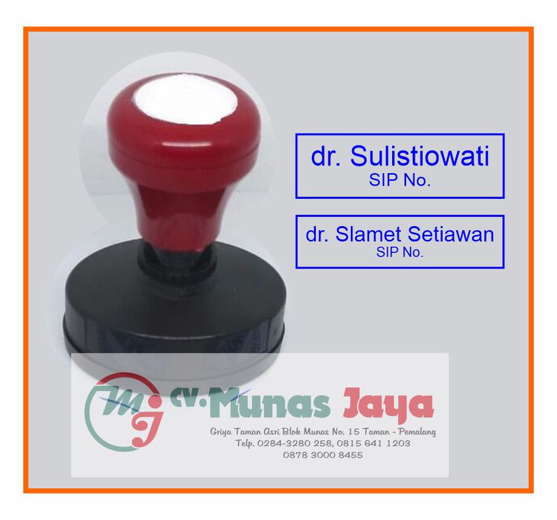 STEMPEL FLASH NAMA / NAMA DOKTER / APOTEKER DLL