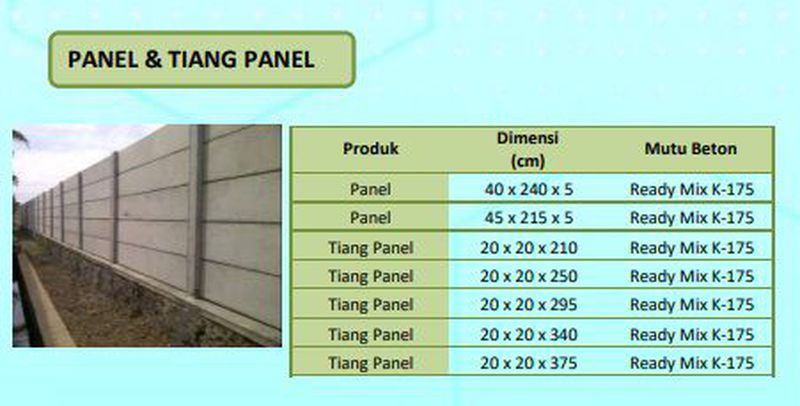 TIANG PANEL - 20 X 20 X 210