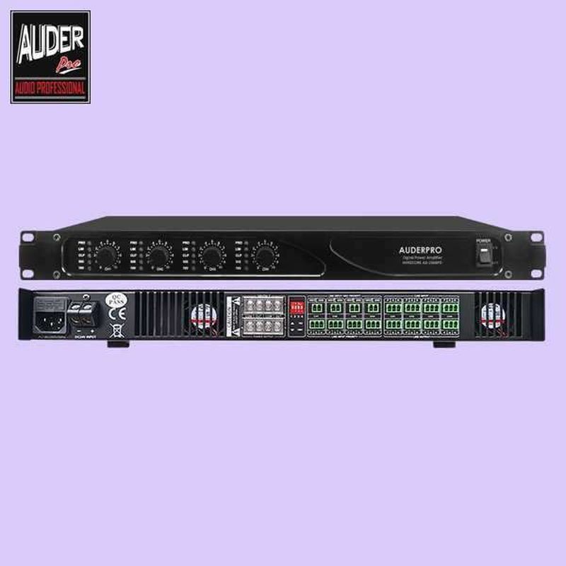Digital Power Amplifier AUDERPRO HARDCORE AD-2504PD, 250W X 4
