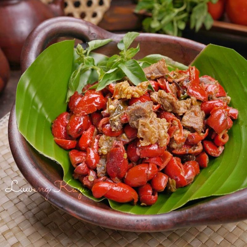 Oseng Kulit Melinjo Luweng Kayu - Fresh