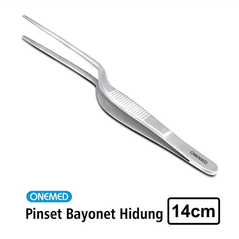 Pinset Bayonet Hidung 14cm Stainless Steel OnemedPinset Bayonet Hidung ...