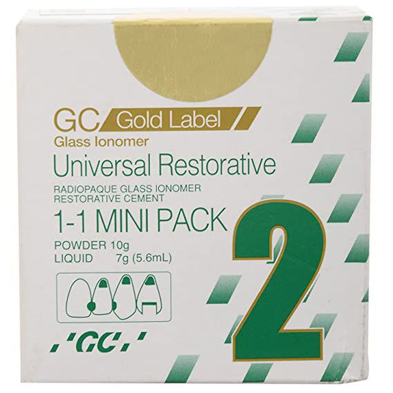 GC Fuji 2 Mini Pack, Universal Restorative, Radiopaque Glass Ionomer ...