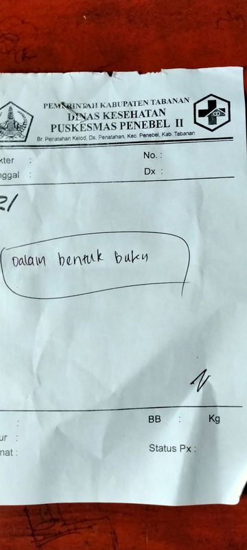 resep obat (puskesmas penebel 2)