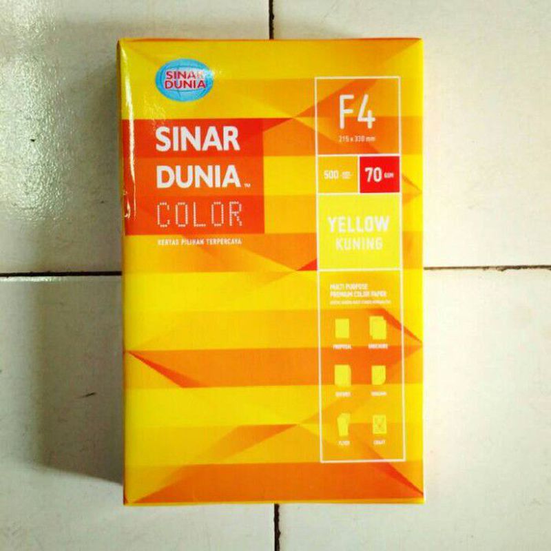 Kertas Hvs F4 Kuning