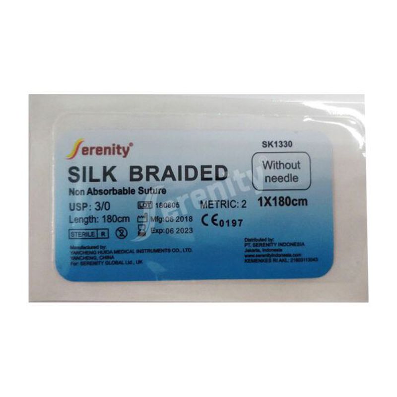 SiLk Braided Surgical Sutures 2/0 & 3/0 (Box Of 12) - 3/0