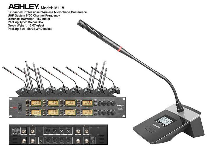 ASHLEY M118 Wireless Conference Podium Mic