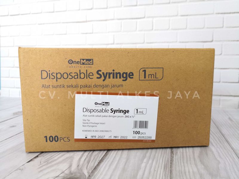 Syringe Onemed 1cc / Spuit 1cc / Jarum Suntik 1cc Onemed
