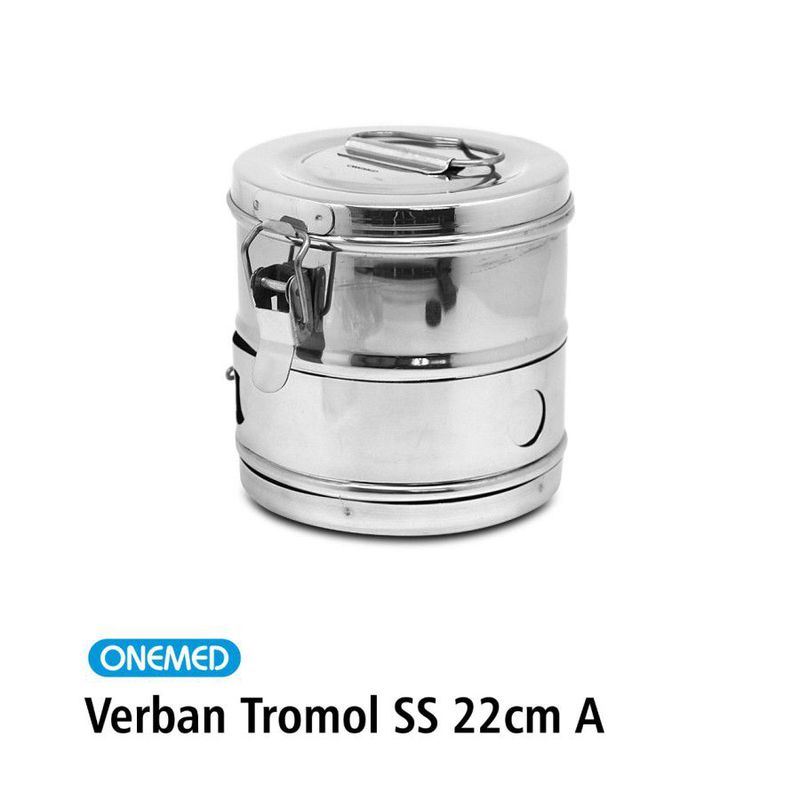 Verban Tromol Onemed Stainless Steel 22cm