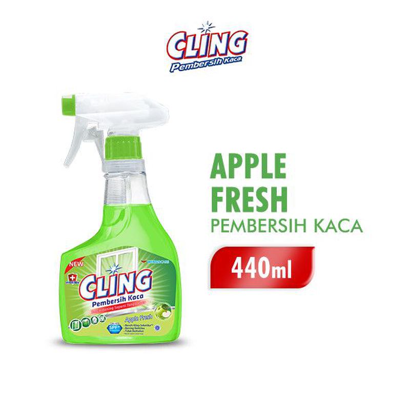 Cling Pembersih Kaca 440 ml - Lemon Fresh