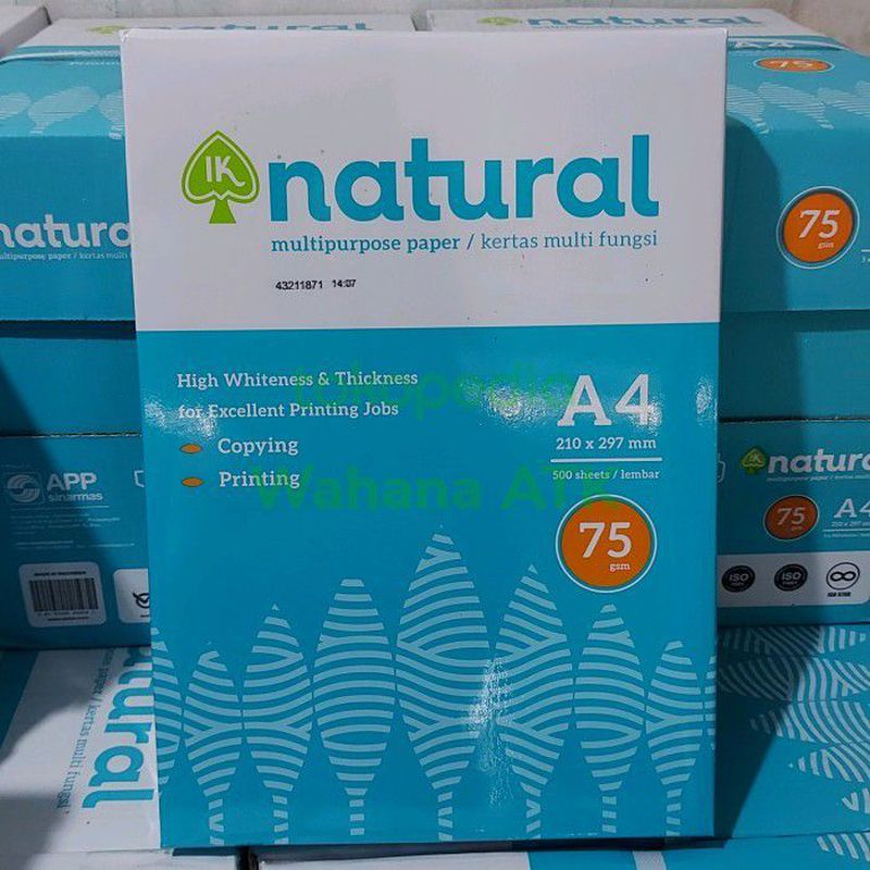 Kertas Natural HVS A4 GSM 75
