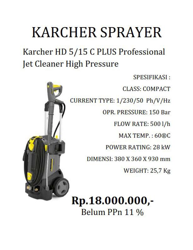 KARCHER SPRAYER