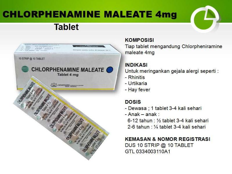 CHLORPHENAMINE MALEAT 4MG TABLET (CTM) BOX/100_NOVAPHARIN