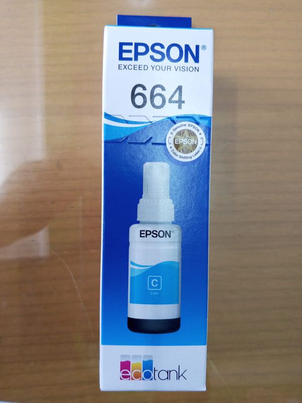 TINTA EPSON ORIGINAL T664 CYAN