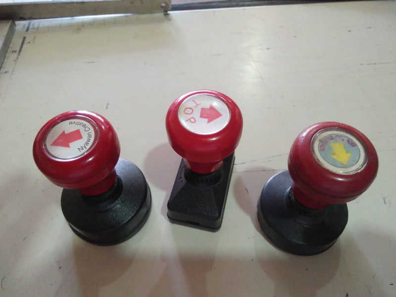 Stempel Cap Tangan - Kayu