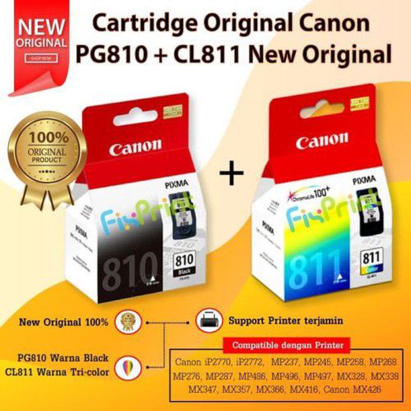 CATRIDGE PRINTER (CANON IP2770) UNTUK WARNA DAN HITAM