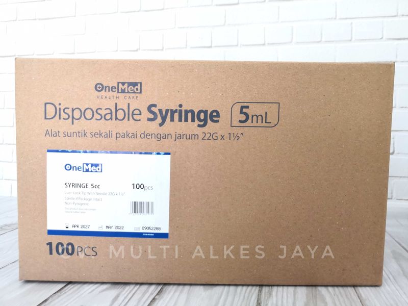 Syringe Onemed 5cc / Spuit 5cc / Jarum Suntik 5cc Onemed