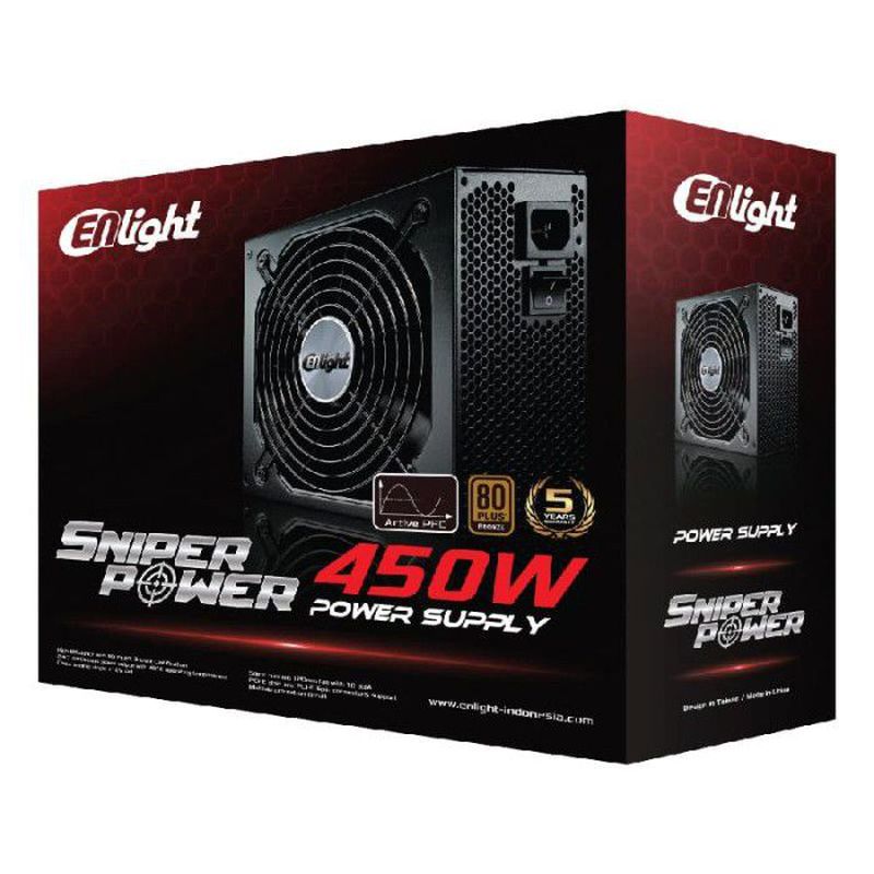 Power Supply 450W 80 + Bronze ENLIGHT SNIPER POWER