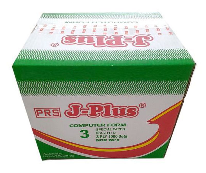 JPLUS Continous Form 91/2 x 11 3 PLY/2 (K3/2 JPLUS) NCR Kertas Komputer ...