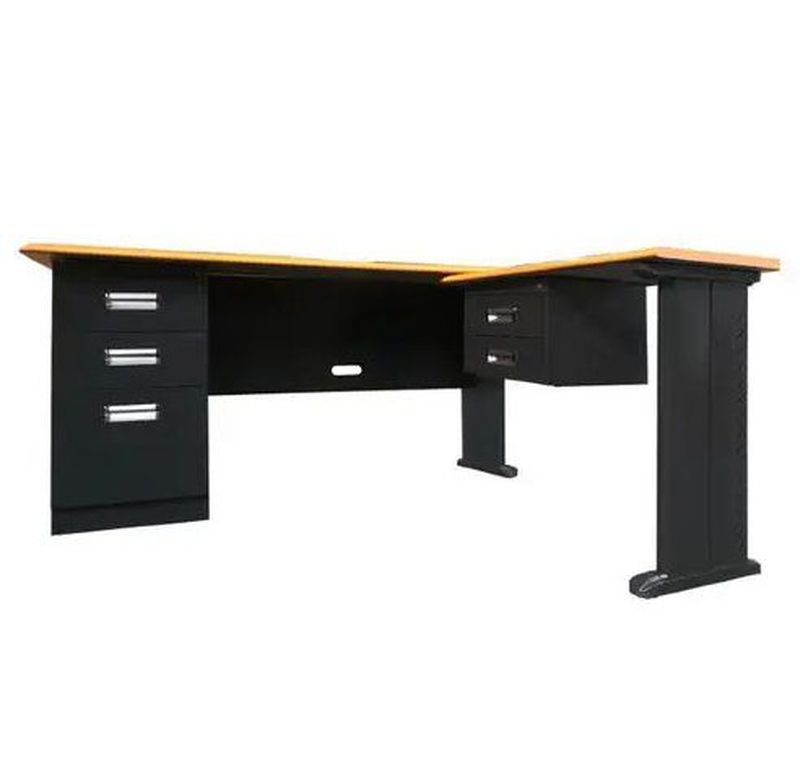TIGER OFFICE DESK 3 DRAWER-HITAM