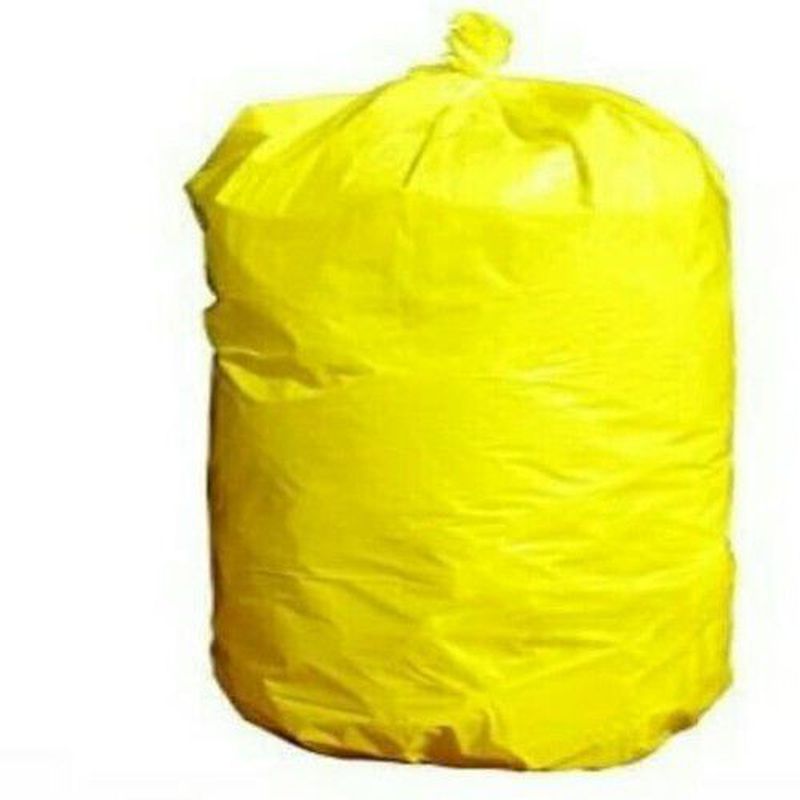 Kantong plastik kuning ukuran : 80 x110