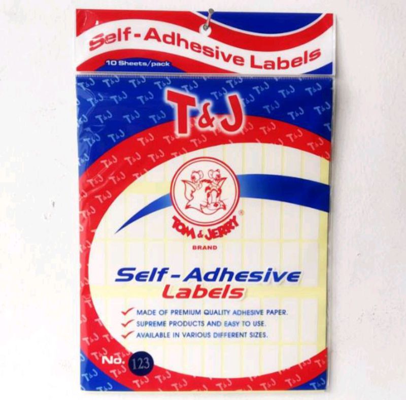 Label Tom & Jerry No. 123