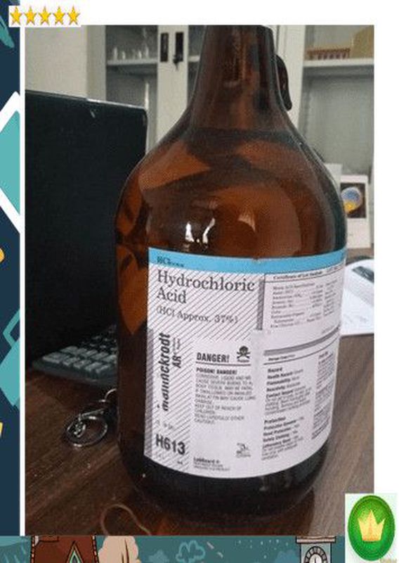 REAGENT HCL PEKAT MERK MALINCRODT