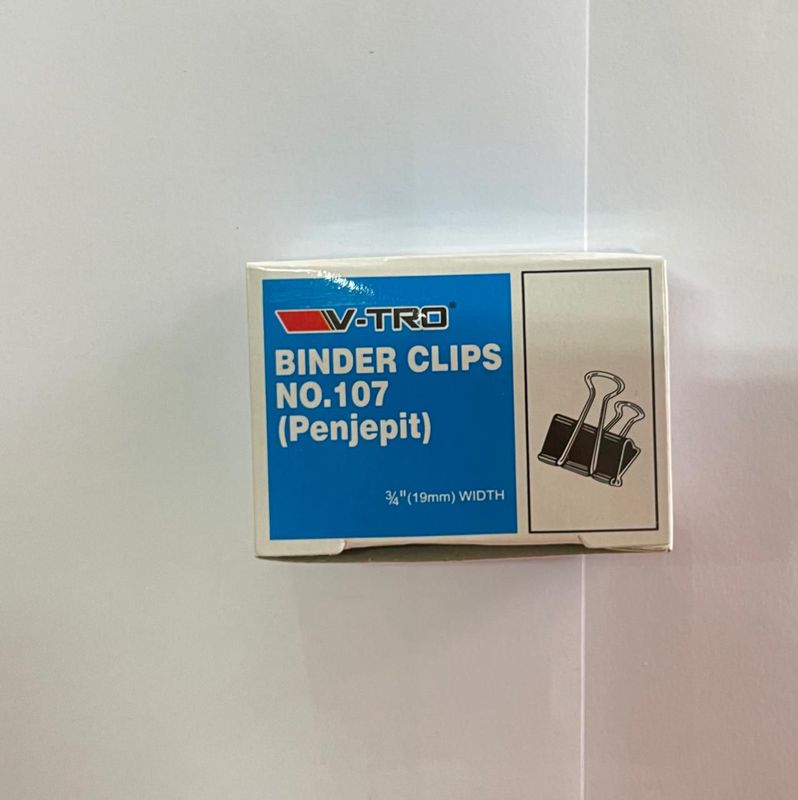 BINDER CLIP NO 107 V-TRO