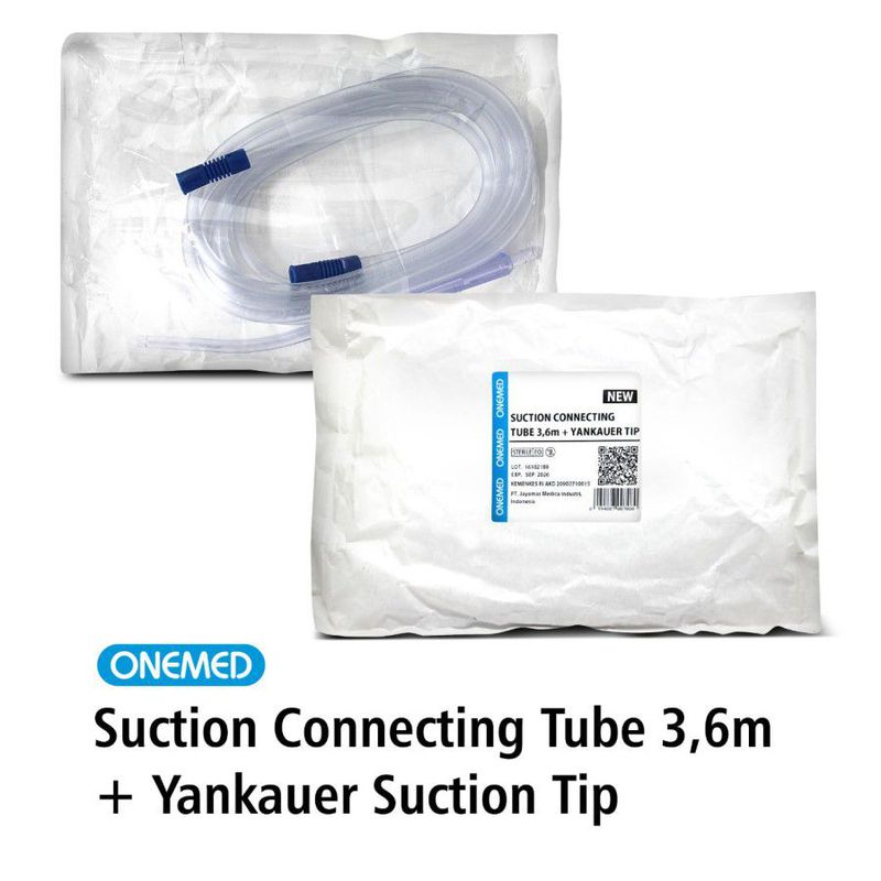 Suction Connecting Tube 3,6m Plus Yankeur Tip Steril OneMed
