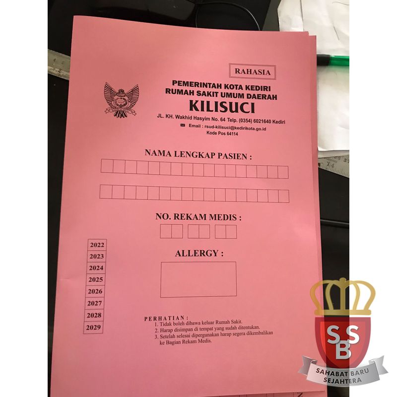 CETAK MAP REKAM MEDIS