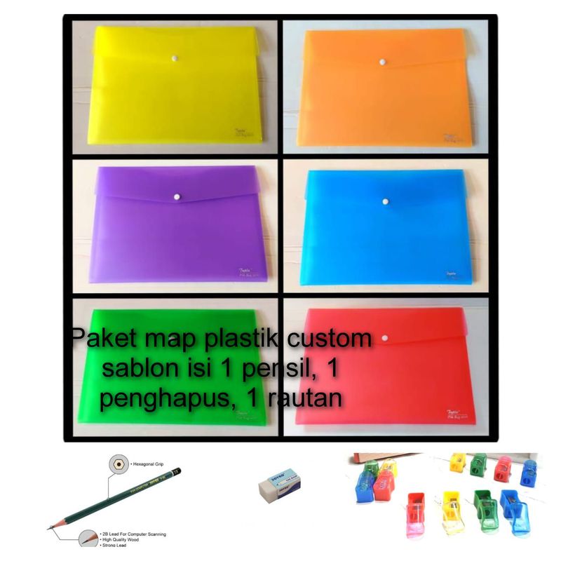 Map Plastik Custom isi ATK