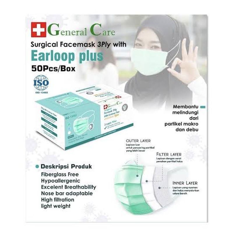 Masker Medis General Care (Box Of 50)