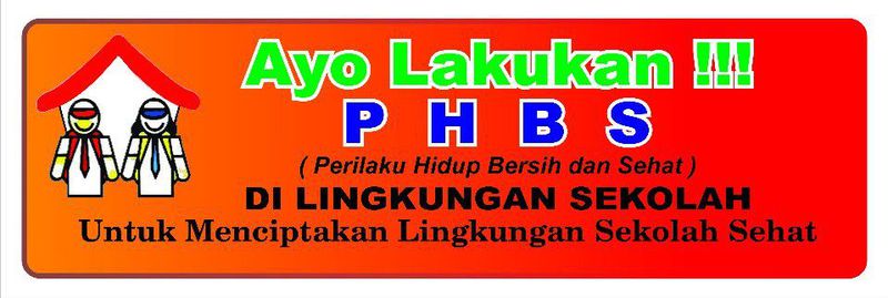 Stiker PHBS di Sekolah - 1/2 A3 Memanjang