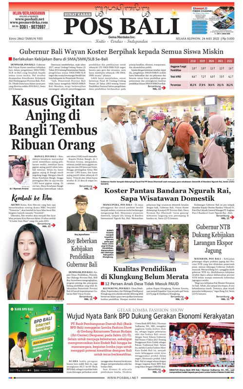 Surat Kabar Pos Bali (Berlangganan Bulanan)