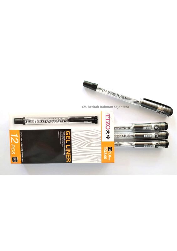 Ballpoint Tizo Gel Hitam