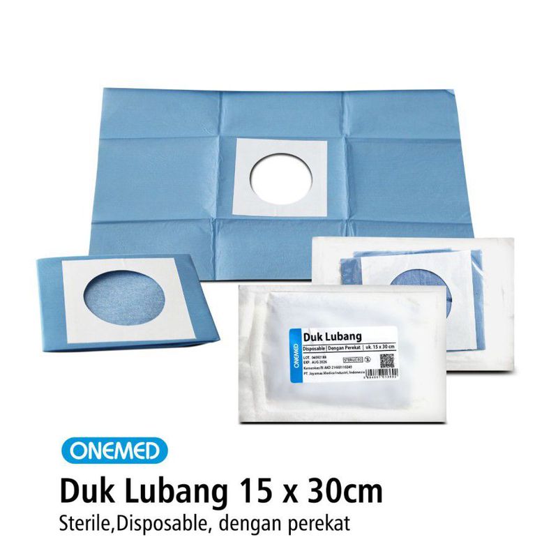 Duk Lubang Steril 15cmX30cm Diameter 5cm Onemed