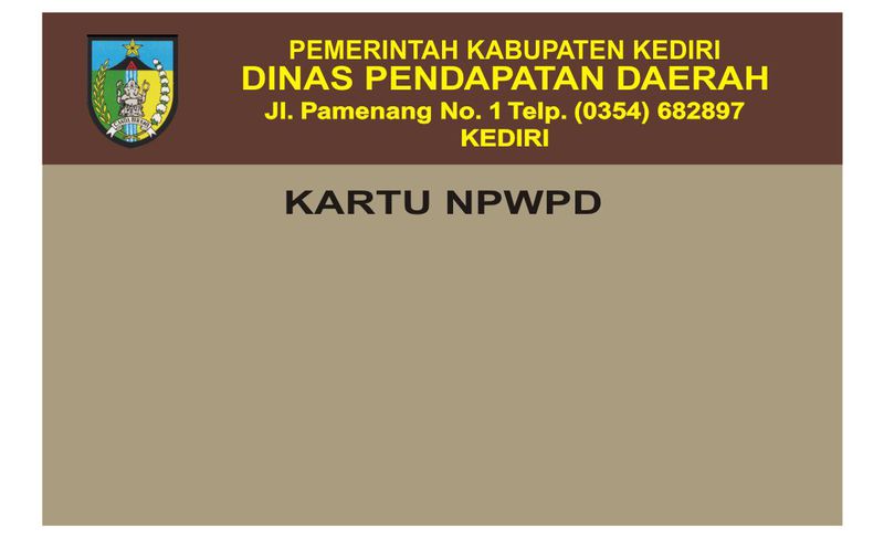 Cetak Kartu NPWPD