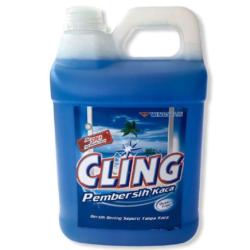 Obat Pembersih Kaca CLING 4 Liter - Glass Cleaner CLING Produk Wings
