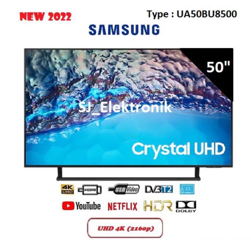 SAMSUNG 50BU8500 CRYSTAL UHD 4K SMART LED TV 50 INC
