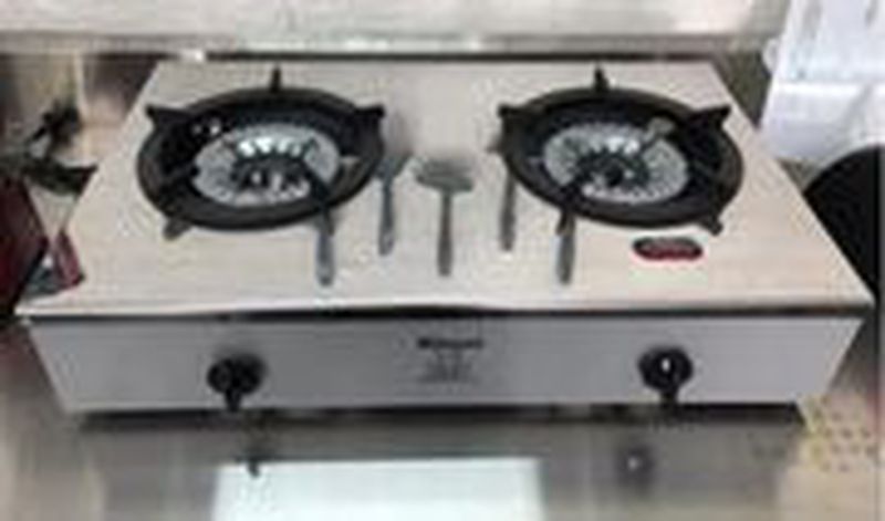 Kompor Gas LPG 2 Tungku Besar Besi Cor