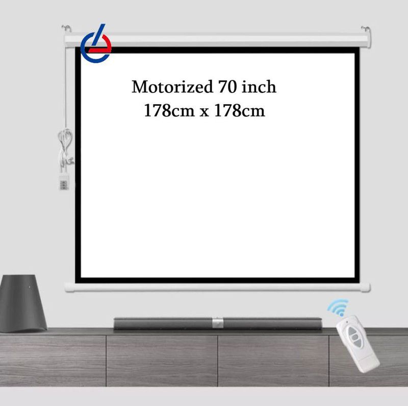 Motorized Layar Proyektor 70 Inch
