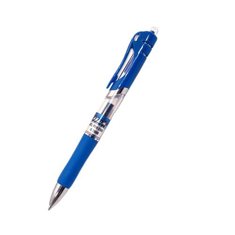 Pulpen click Weiyada body biru tinta biru